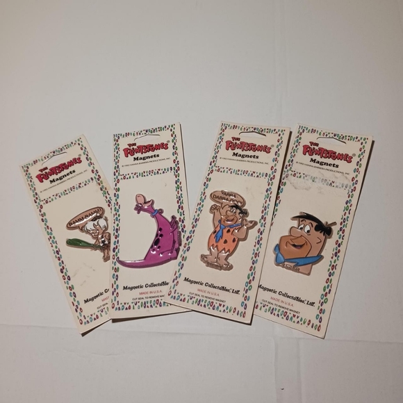 Other | 4 Vintage Hanna Barbera Flintstones Fridge Magnets 1992 | Poshmark